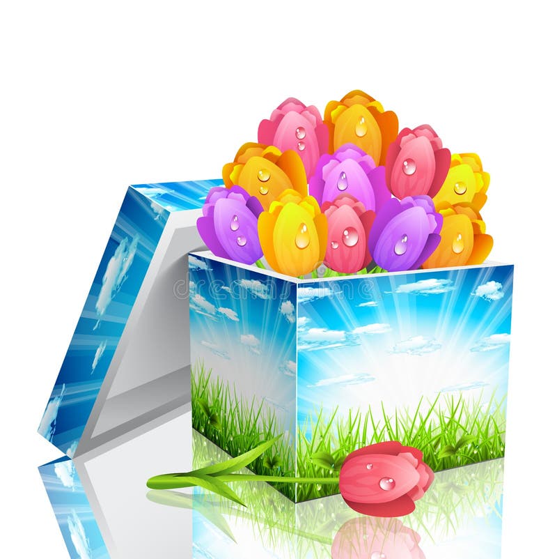 Spring surprise stock vector. Illustration of package - 37475071