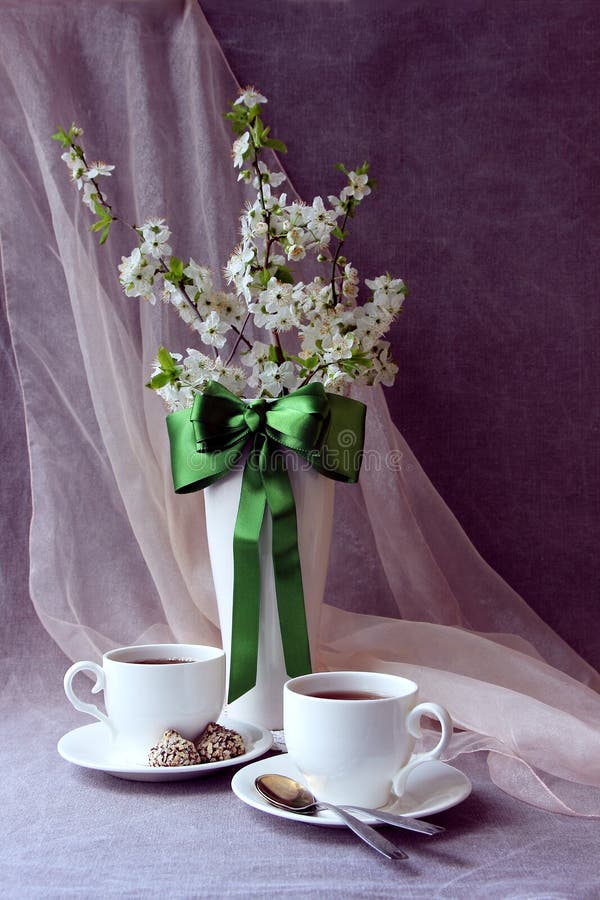 Spring Tea Party stock photo. Image of season, spring - 69097462