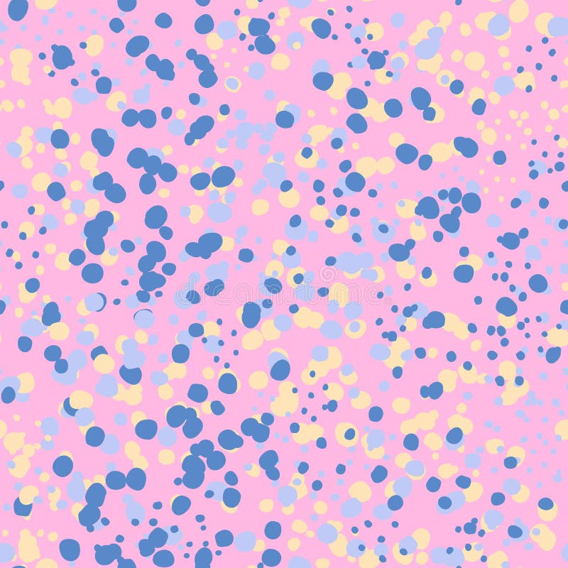 Spring Tender Colorful Seamless Pattern. Circles, Spots and Dots Stock ...