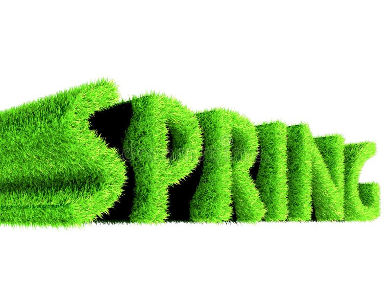 Spring Text Design, New Spring Collection, Vector Illustration Stock ...