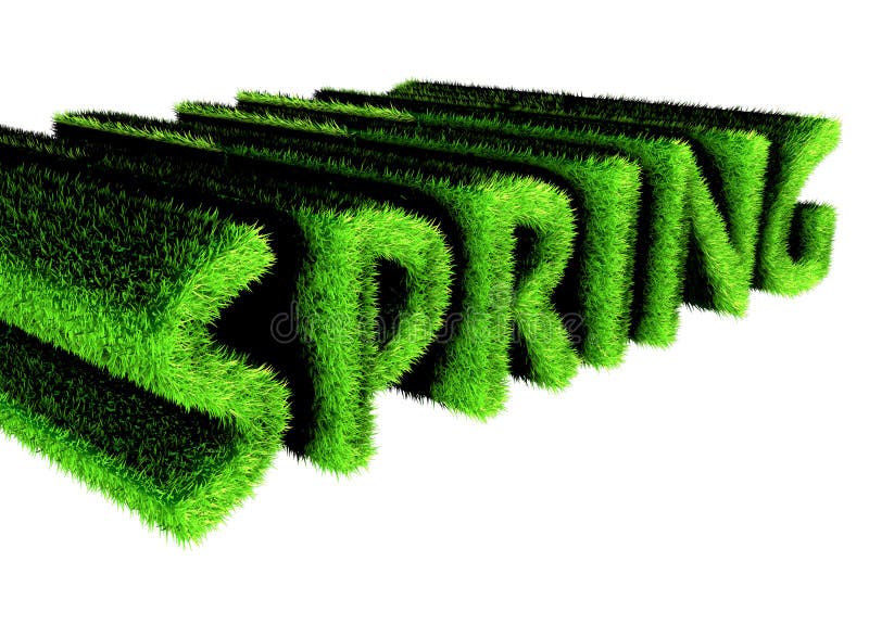 Spring Text Design, New Spring Collection, Vector Illustration Stock ...