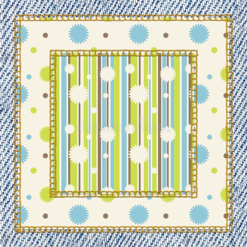 Spring Texture with Stylized Color Flowers Stock Vector - Illustration ...