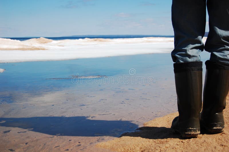 Spring Thaw stock image. Image of sand, landscape, nature - 10910741