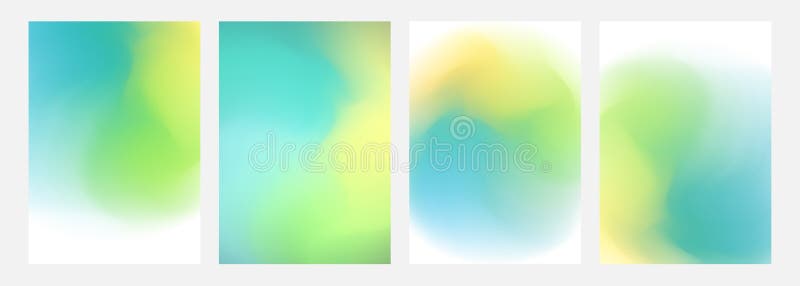 Spring Theme Defocused Backgrounds with Light Blurred Color Gradients ...