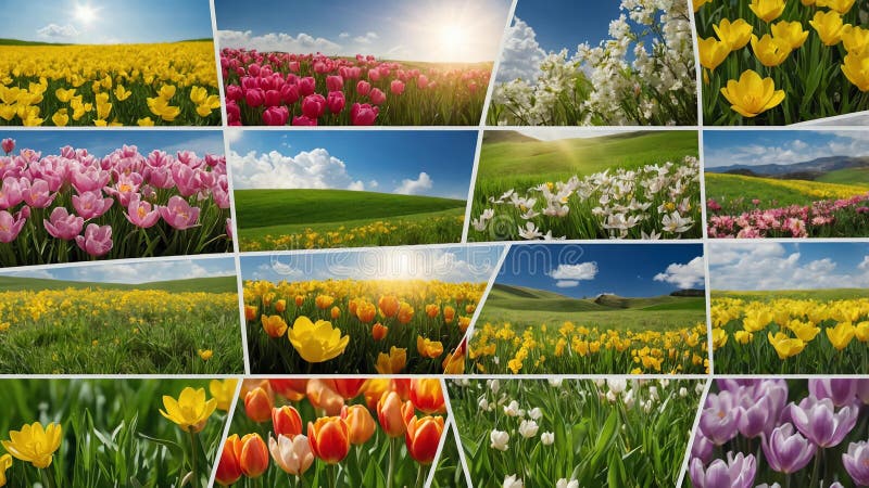 Spring Collage Stock Illustrations – 32,142 Spring Collage Stock ...