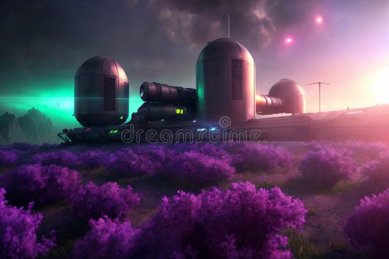 Spring Theme, Futuristic Elements Stock Illustration - Illustration of ...