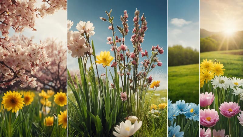 Spring Collage Stock Illustrations – 32,282 Spring Collage Stock ...