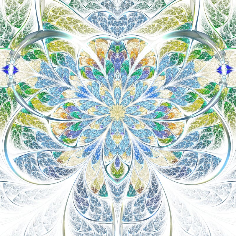 Spring fractal flower stock illustration. Illustration of digital ...