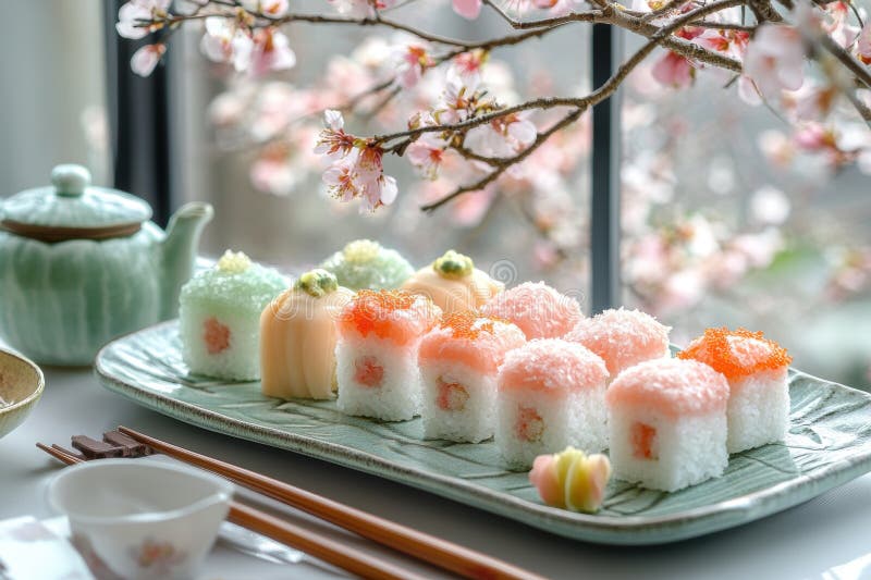 Mini Bento Cake Display, Assortment of Mini Bento Cakes, Elegantly ...