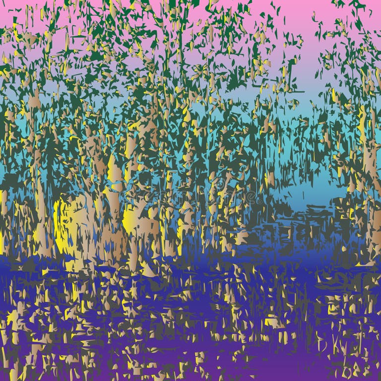 Spring_thickets stock vector. Illustration of graphic - 88995519