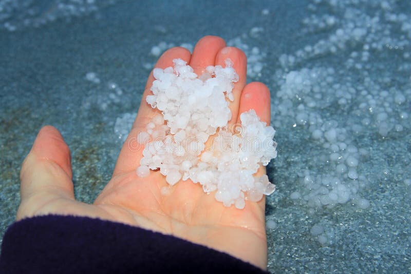Spring Thunderstorms with Hail and Tempest Stock Photo - Image of ...