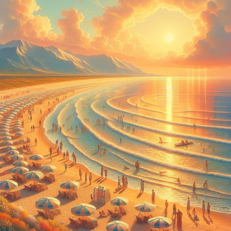 Spring Tides a Beach with the Spring Tides Complete with a Few B Stock ...