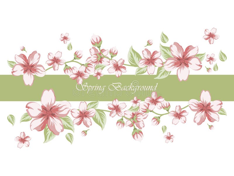 Spring Time Border Card Invitation Stock Illustrations – 568 Spring ...