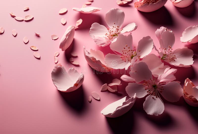 Spring Time Cherry Blossom Sakura. Generative Ai Stock Illustration ...