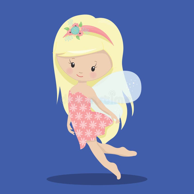 Spring time fairy white 03 stock vector. Illustration of vector - 197988915