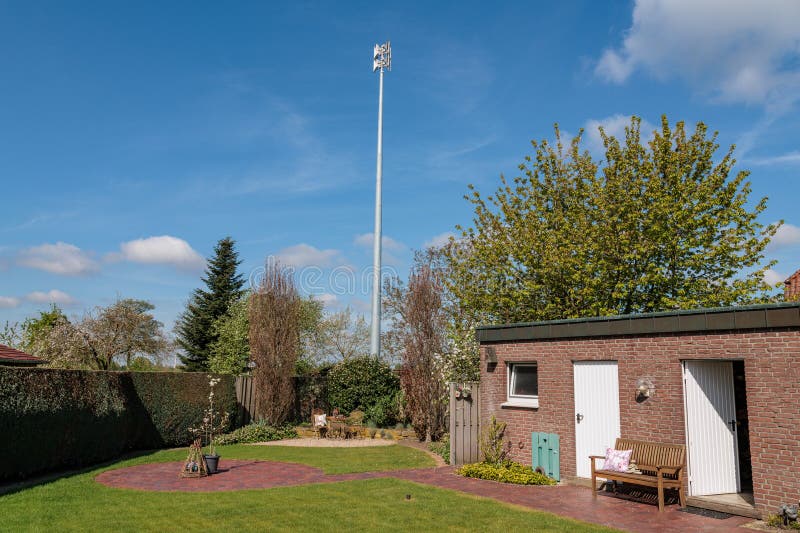Spring Time in a German Garden Stock Image - Image of blossom ...