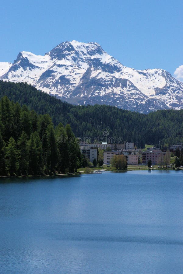 Spring Time at the Lake of Saint Moritz in Switzerland 27.5.2020 Stock ...
