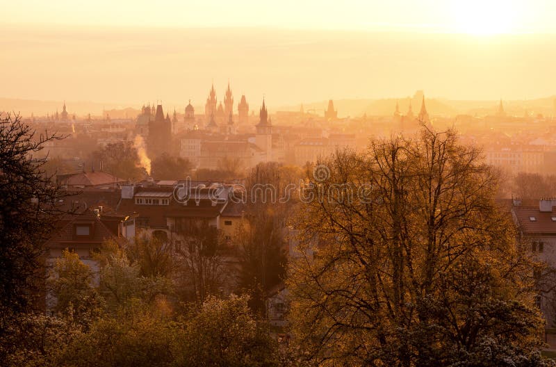 Spring Time at Prague, Czech Republic. Stock Photo - Image of stone ...