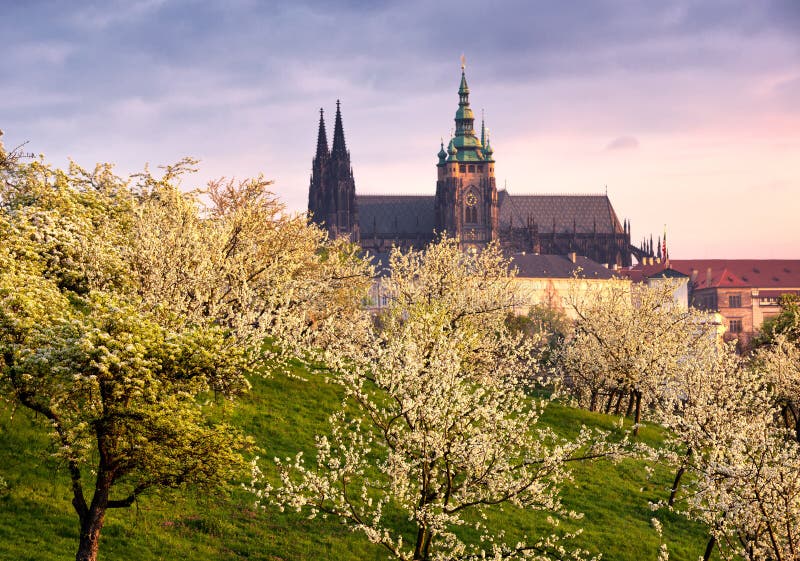 Spring Time at Prague, Czech Republic. Stock Photo - Image of ...