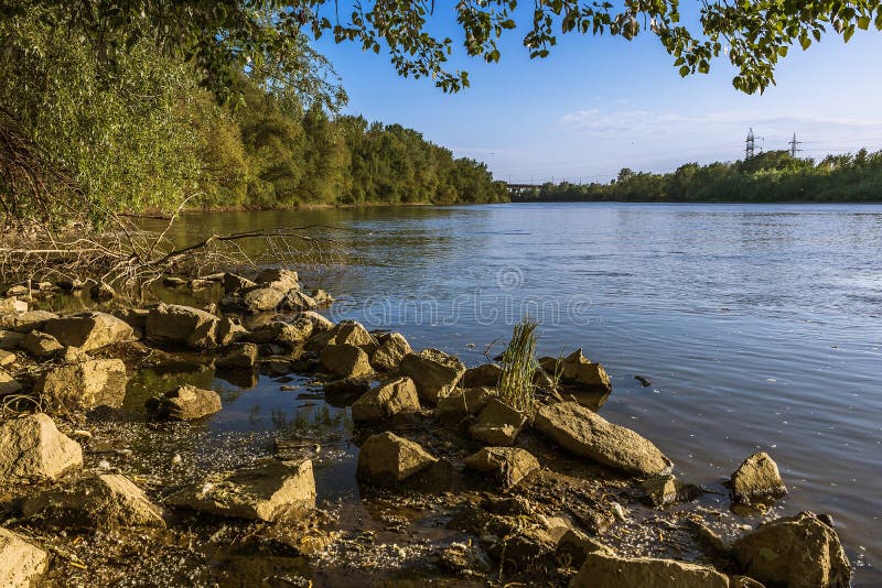 Spring time at the river stock photo. Image of colors - 146216848
