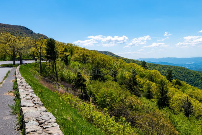 Spring Time in Shenandoah National Park Stock Photo - Image of valley ...