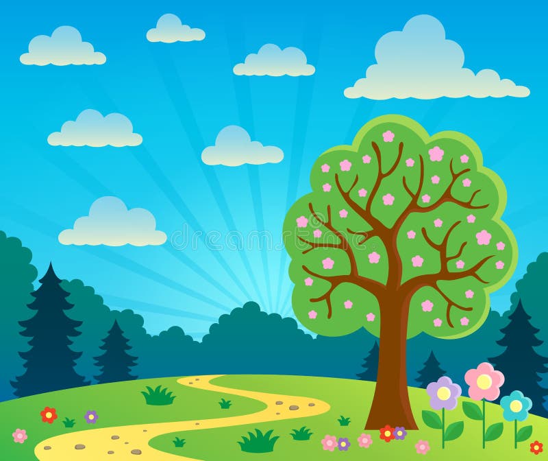 Spring Scenery Stock Illustrations – 37,592 Spring Scenery Stock ...