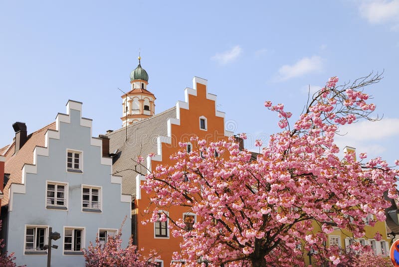 Spring in town stock image. Image of spring, schrobenhausen - 19882737