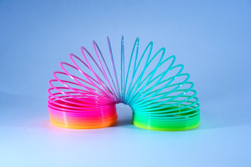 Coil Spring Toy stock photo. Image of pattern, movement - 40262012