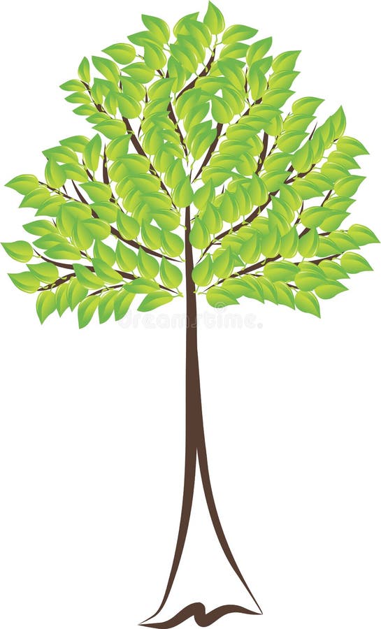 Spring tree stock vector. Illustration of magical, flowers - 46990140