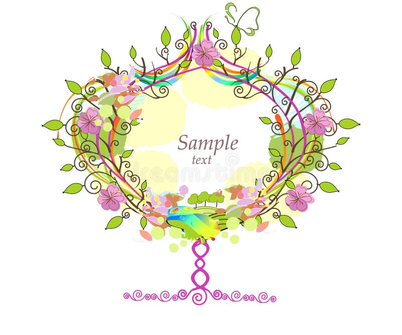 Spring Tree for Your Design. Perfect for Invitation, Wedding or ...