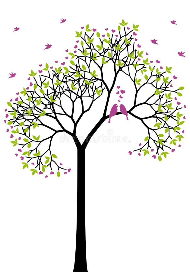 Love birds stock vector. Illustration of symbol, heart - 32725246