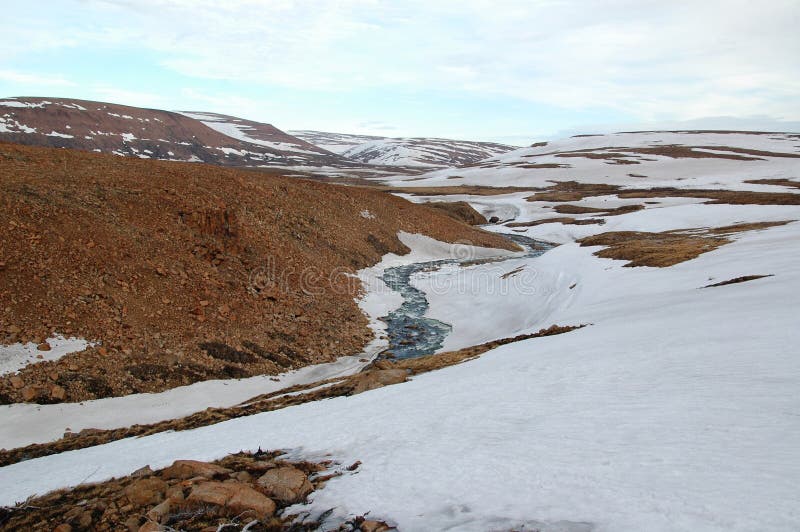 Spring in Tundra (Panorama of North Siberia) Stock Photo - Image of ...