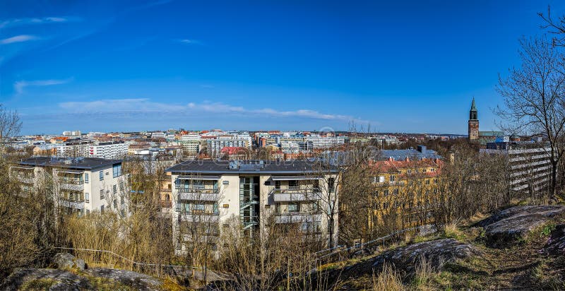 Spring Turku cityscape stock photo. Image of park, balcony - 72443076
