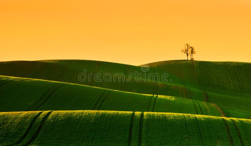 Typical Undulating Hills and Dales of County Down in Northern Ireland ...