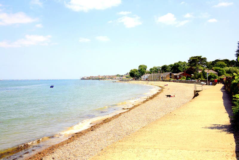 Spring Vale Beach, Isle of Wight. Editorial Photography - Image of ...