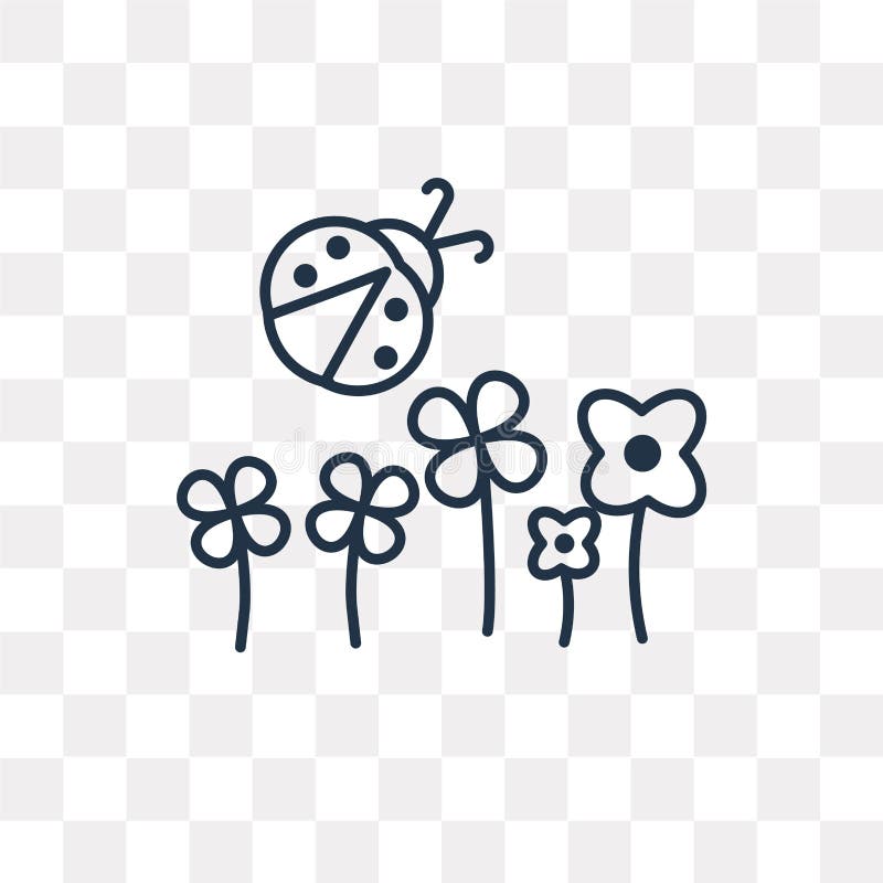 Spring Vector Icon Isolated on Transparent Background, Linear Sp Stock ...