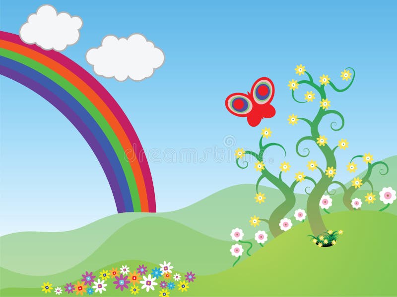 Spring Vector Scene stock vector. Illustration of happy - 9271170 Spring Vector Scene stock vector. Illustration of happy - 9271170