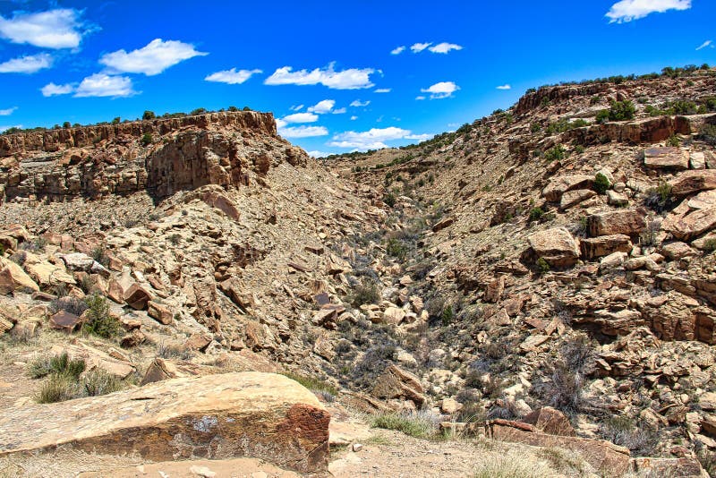 View of the Canyon Along the Trail To the Rochester Petroglyph Panel in ...
