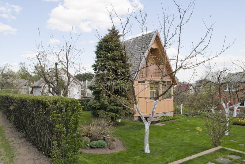 Spring in village stock photo. Image of traditional, scene - 19372288