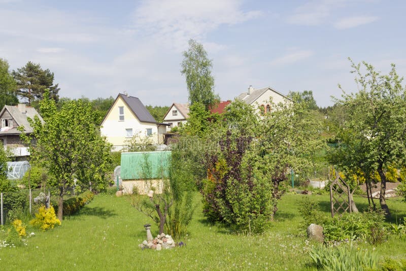 Spring in village stock photo. Image of traditional, scene - 19372288