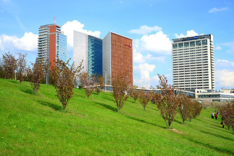 Spring in Vilnius City Centre on April 28, 2015 Editorial Image - Image ...
