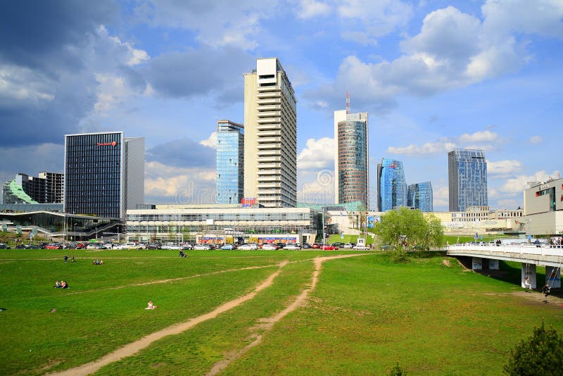 Spring in Vilnius City Centre on April 28, 2015 Editorial Photography ...