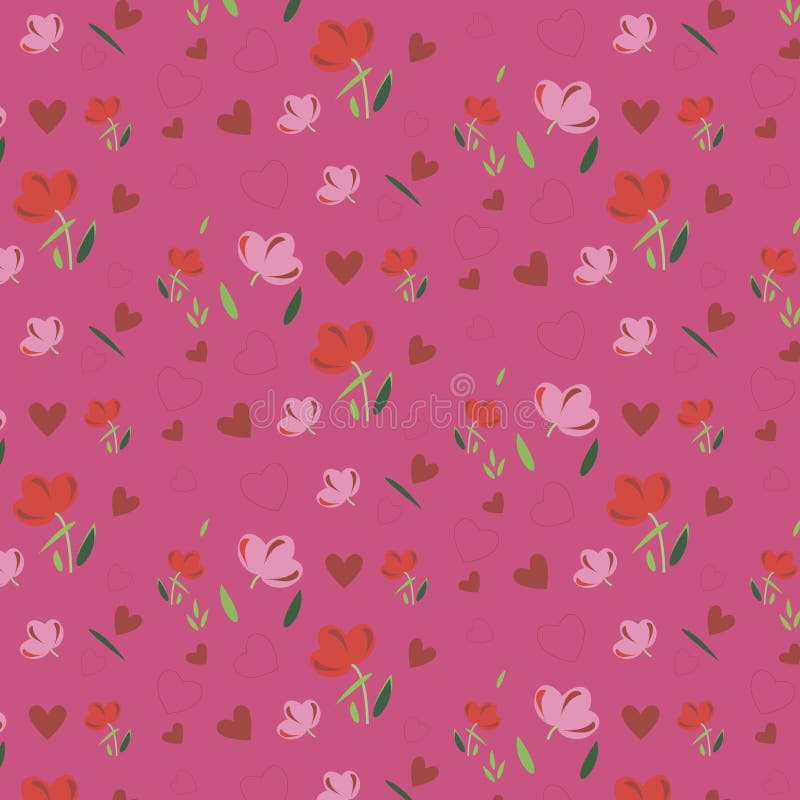 Spring Wallpaper with Flowers. Background. Stock Vector - Illustration ...