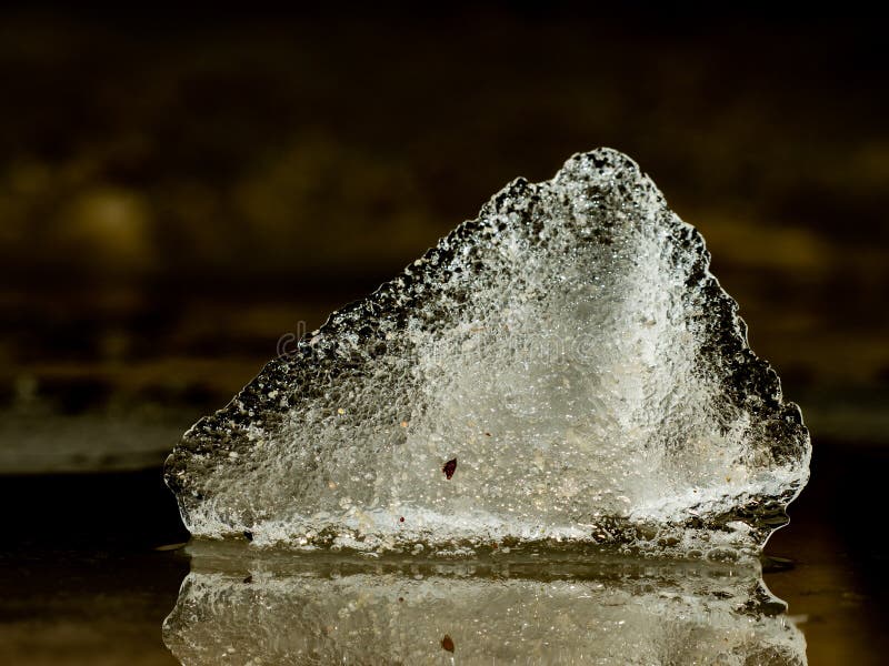 Spring Warm Days Begun Destruction of Continuous Ice Cover Stock Image ...