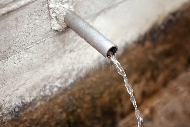 Flowing spring water stock photo. Image of purity, white - 123449580