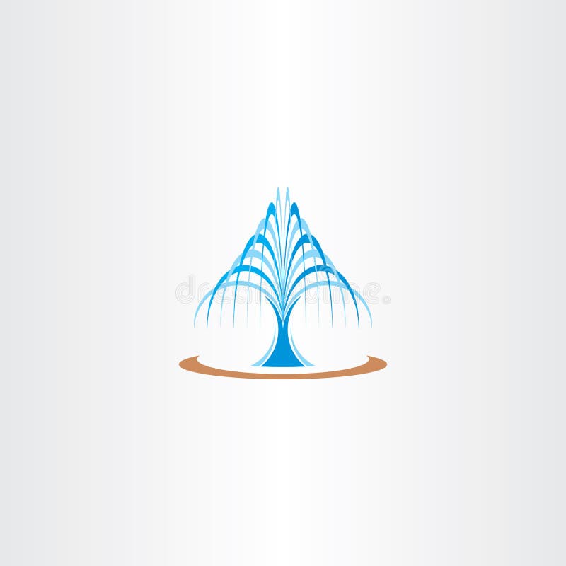 Spring Water Fountain Icon Vector Illustration Stock Vector ...