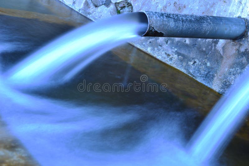 Spring Water & Natural Water Fountain Stock Image - Image of nature ...