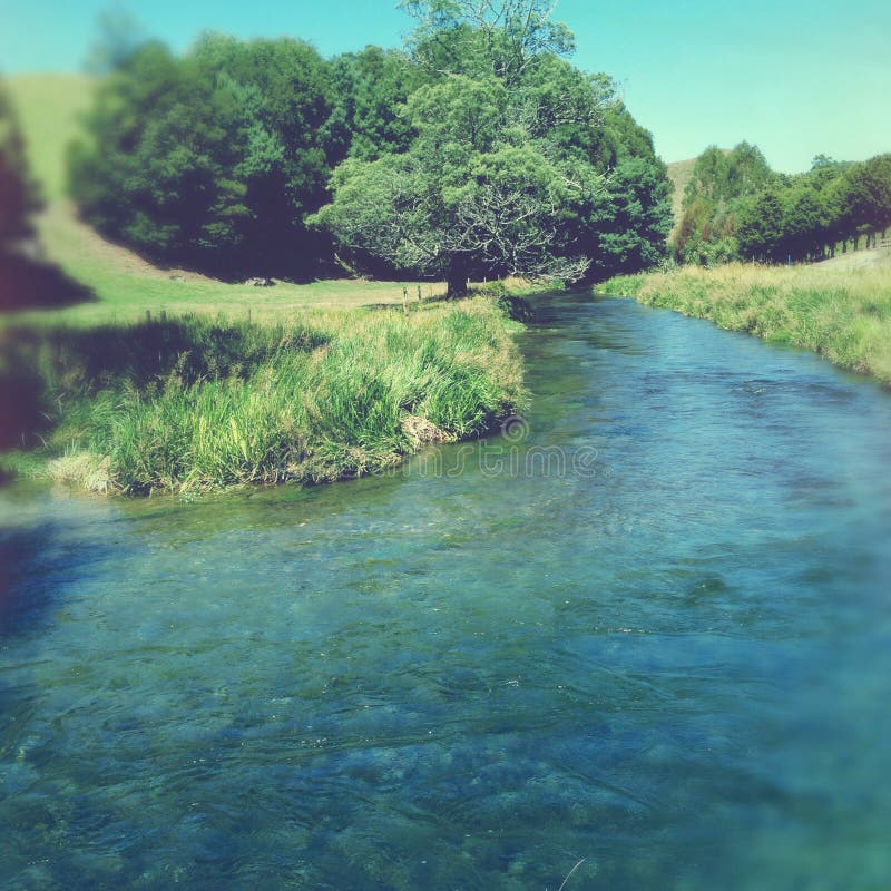 Spring water stock photo. Image of spring, outdoor, blue - 52855538