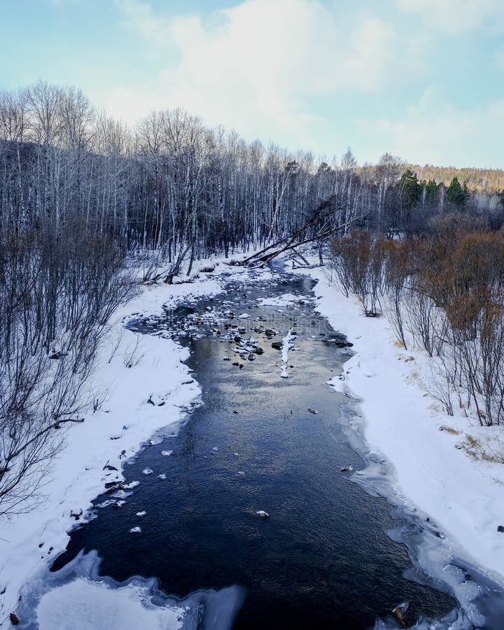 Spring water stock image. Image of forest, spring, snow - 114498779