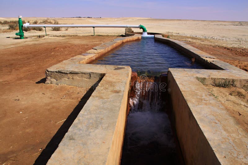 Spring of Water in Sand Desert,Egypt Stock Photo - Image of sand, oasis ...